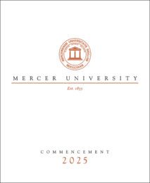Commencement Program | Mercer University